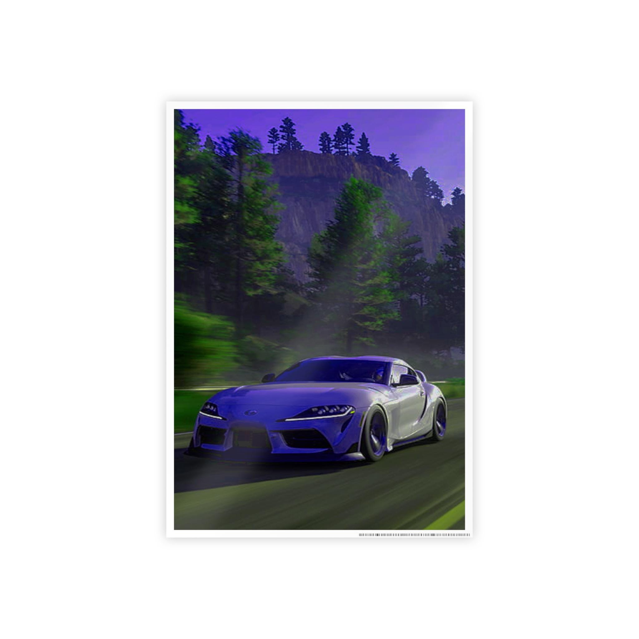 Blue, Toyota Supra MK5, Roller, Supra, MK5, JDM, Supra Posters, Supra ...