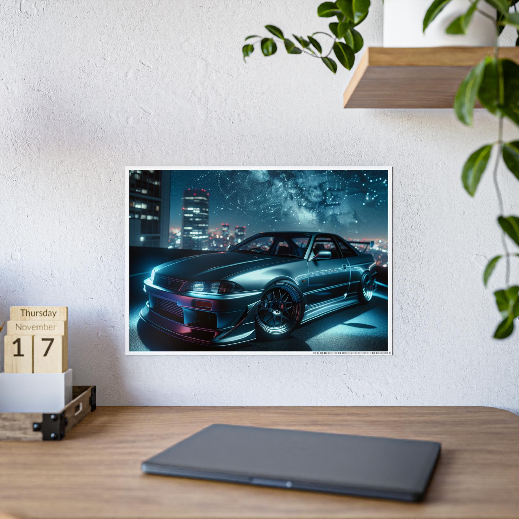Stance, JDM Car Posters, Skyline, R34, Night Sky, Cityscape, Night, JDM ...