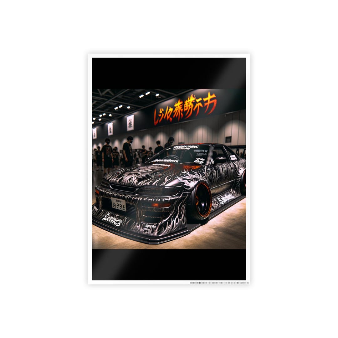Cool JDM Car Posters, Stance, JDM, Car Accessories, Car Decals, Flames ...
