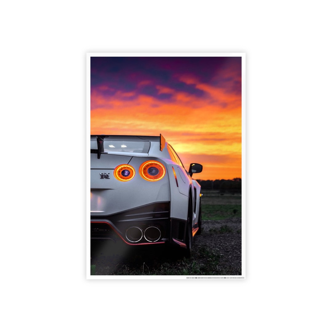 Nissan GT R, Sunset, GT R, Cool GT R Posters, Jdm, Car Posters, Gift ...