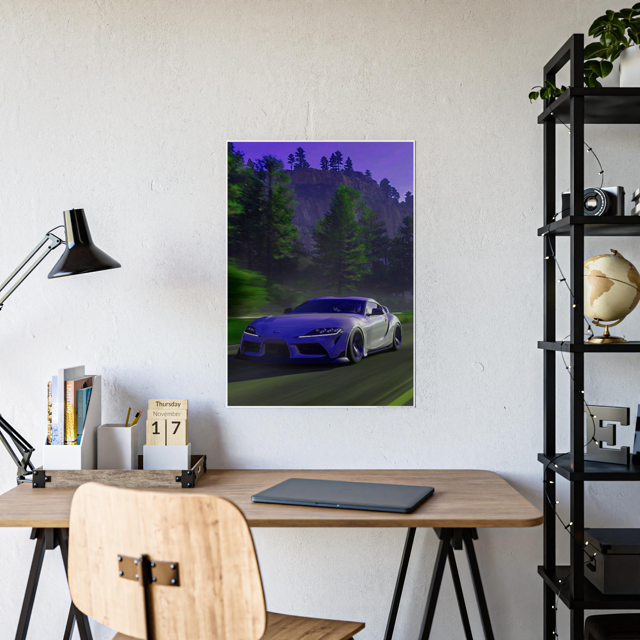 Blue, Toyota Supra MK5, Roller, Supra, MK5, JDM, Supra Posters, Supra ...