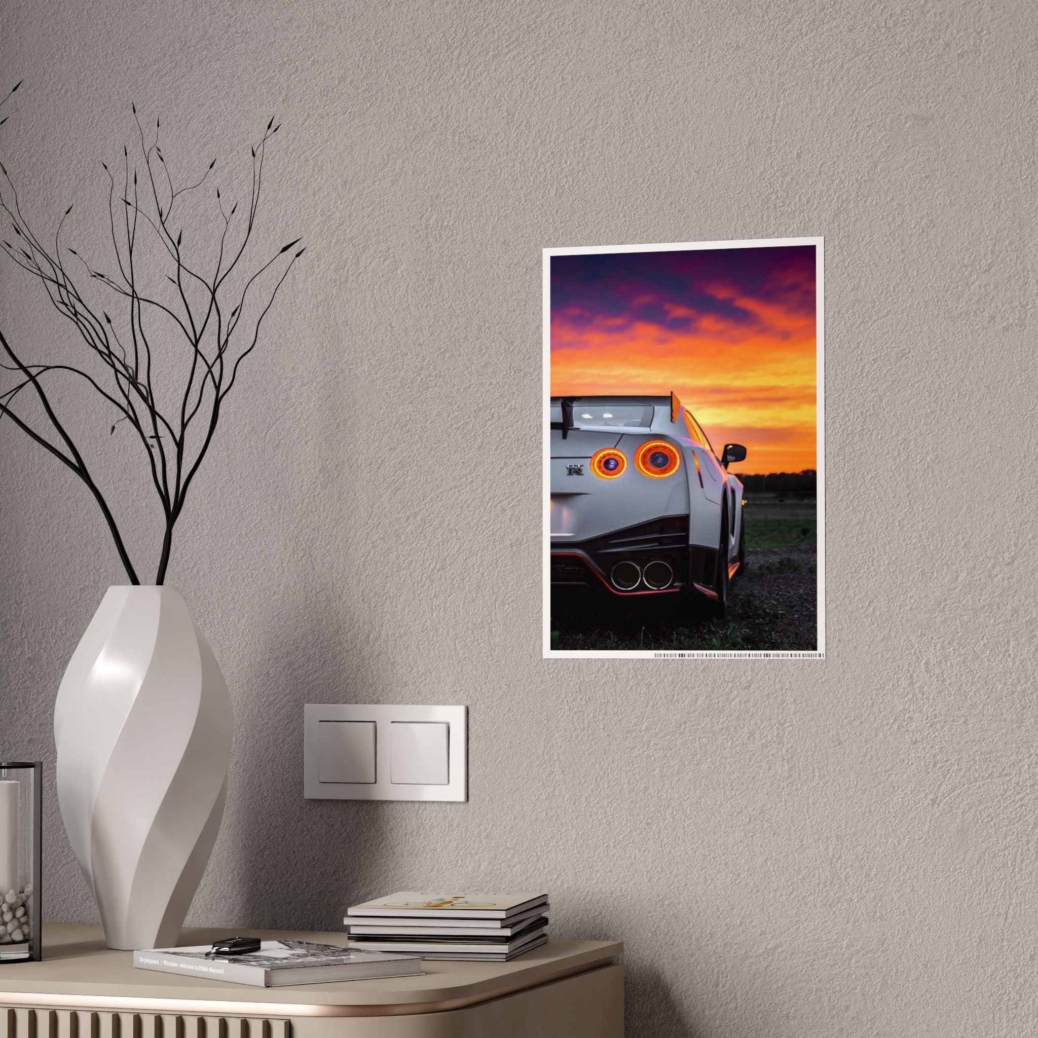 Nissan GT R, Sunset, GT R, Cool GT R Posters, Jdm, Car Posters, Gift ...