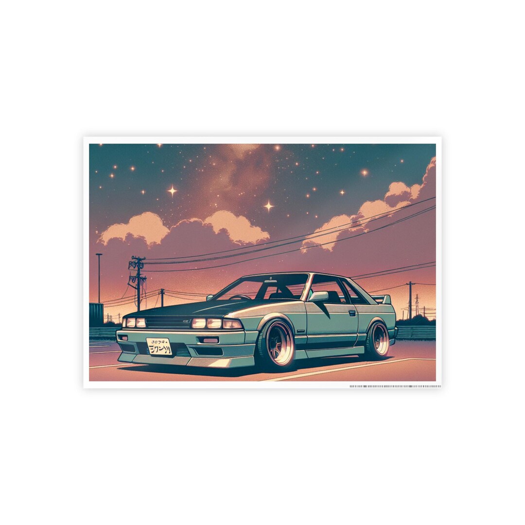 Retro, Stance, JDM Car Posters, Starry Night, Cool Car Posters, JDM ...