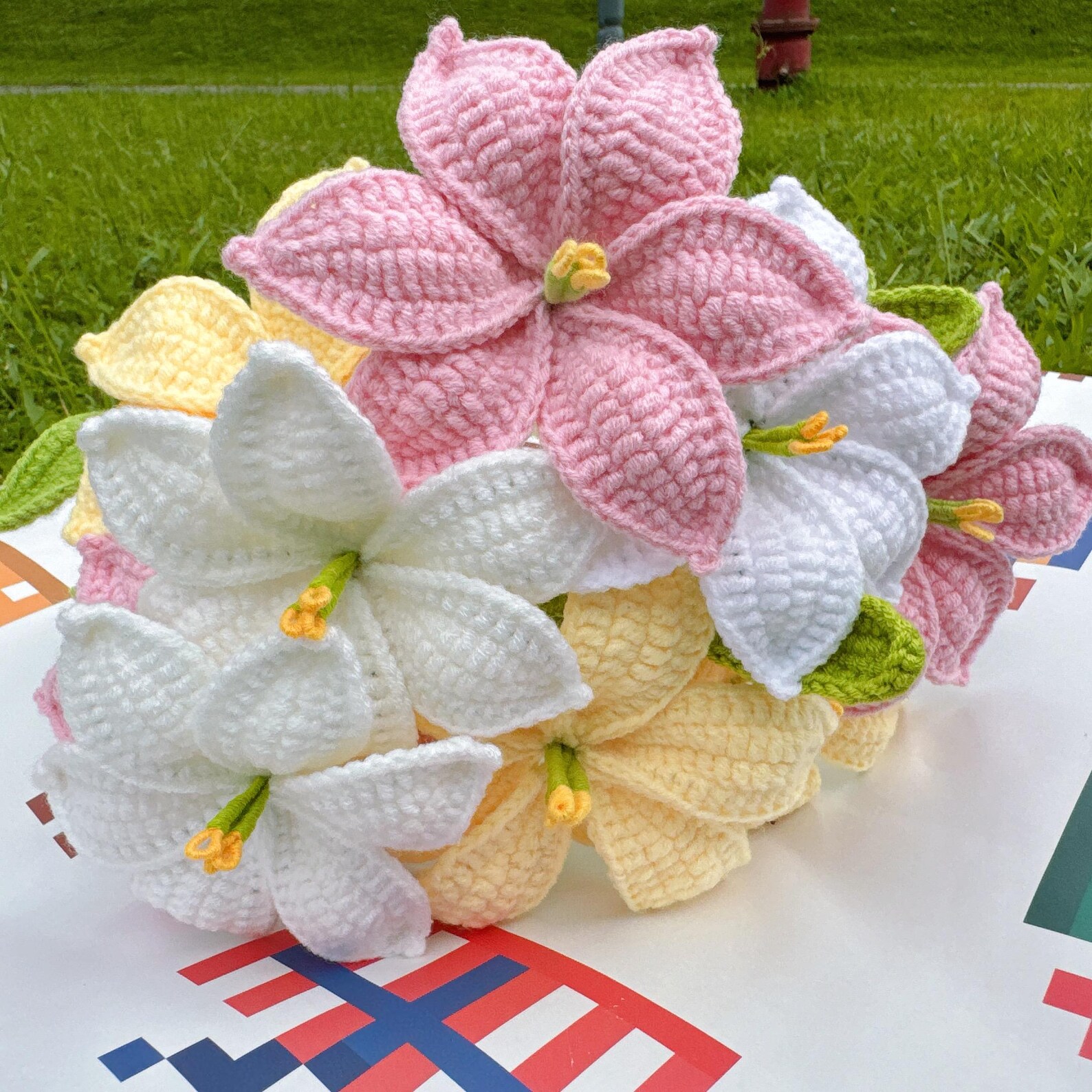 Stylish and Lovely Everlasting Flowers Crochet Art, Handmade Pink ...