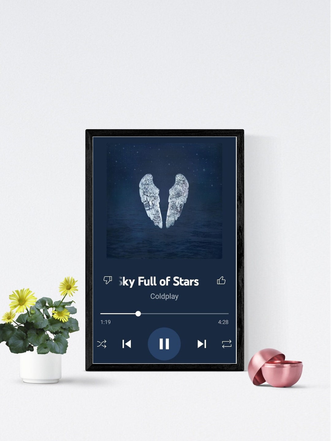 Cold Play Poster , Cold Play Poster a Sky Full Stars, Poster,digital ...