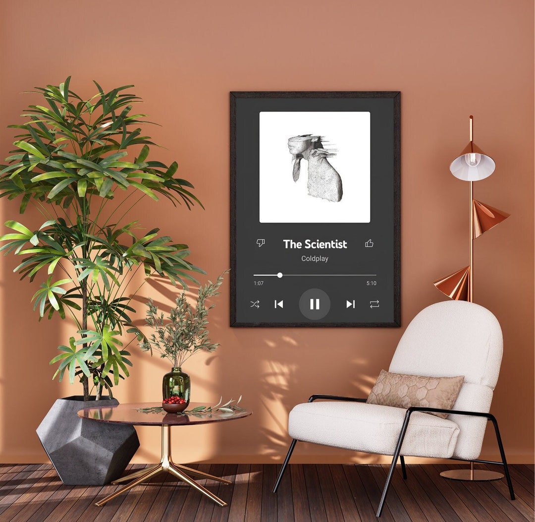 Cold Play Poster,cold Play the Scientist Digital Poster,music Posters ...