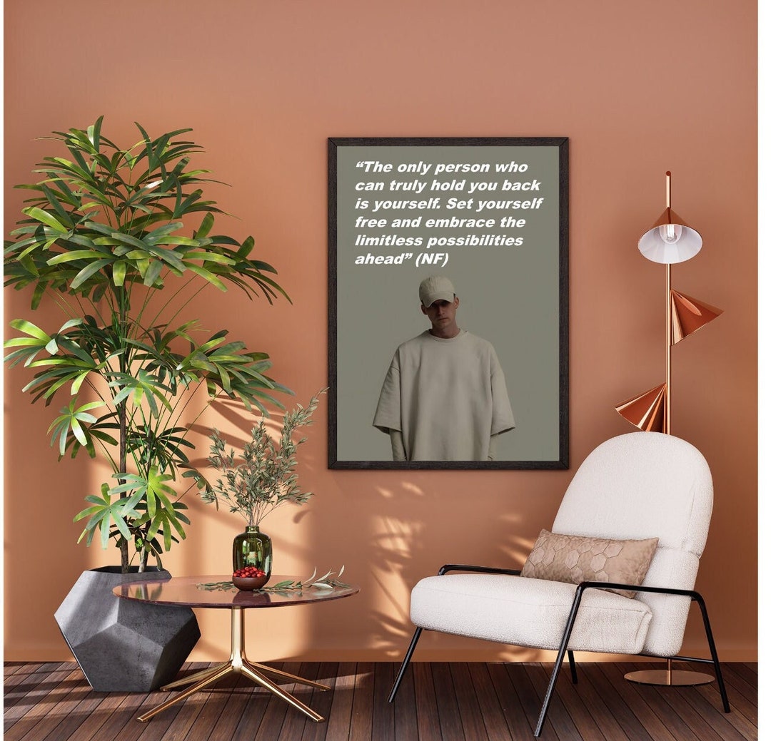 Nf Poster,digital Poster,nf Poster Gift,.sentences From Poems,music ...