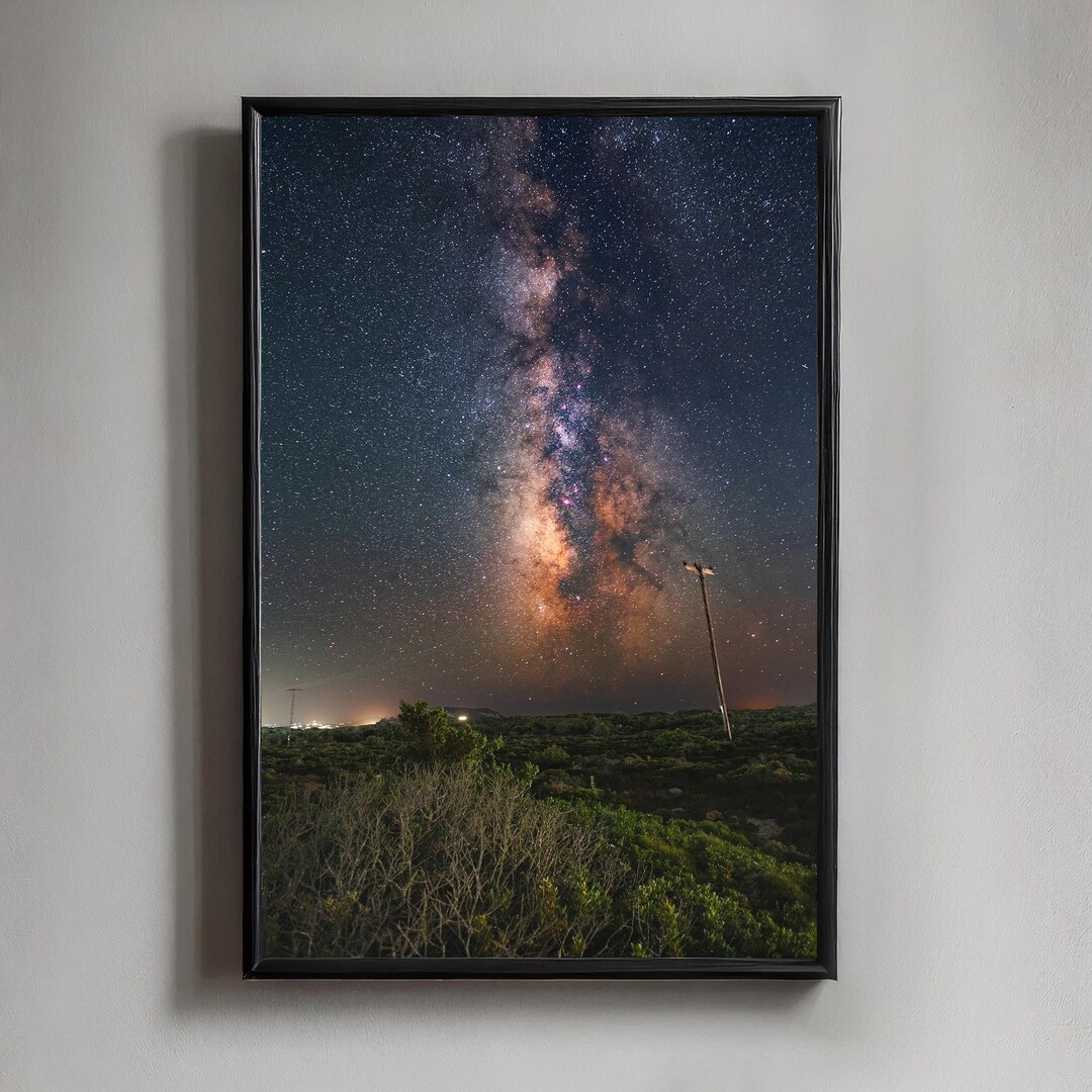 Night Sky Printable Wall Art, Milky Way Downloadable Print, Galaxy ...