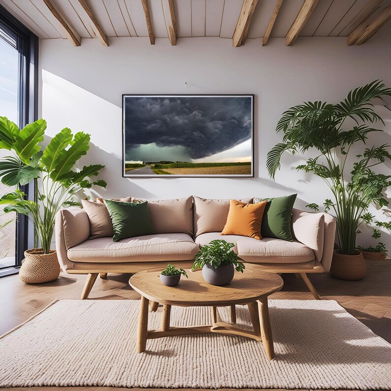 Dramatic Lightning Storm Photography Print: Moody Nature Wall Art ...