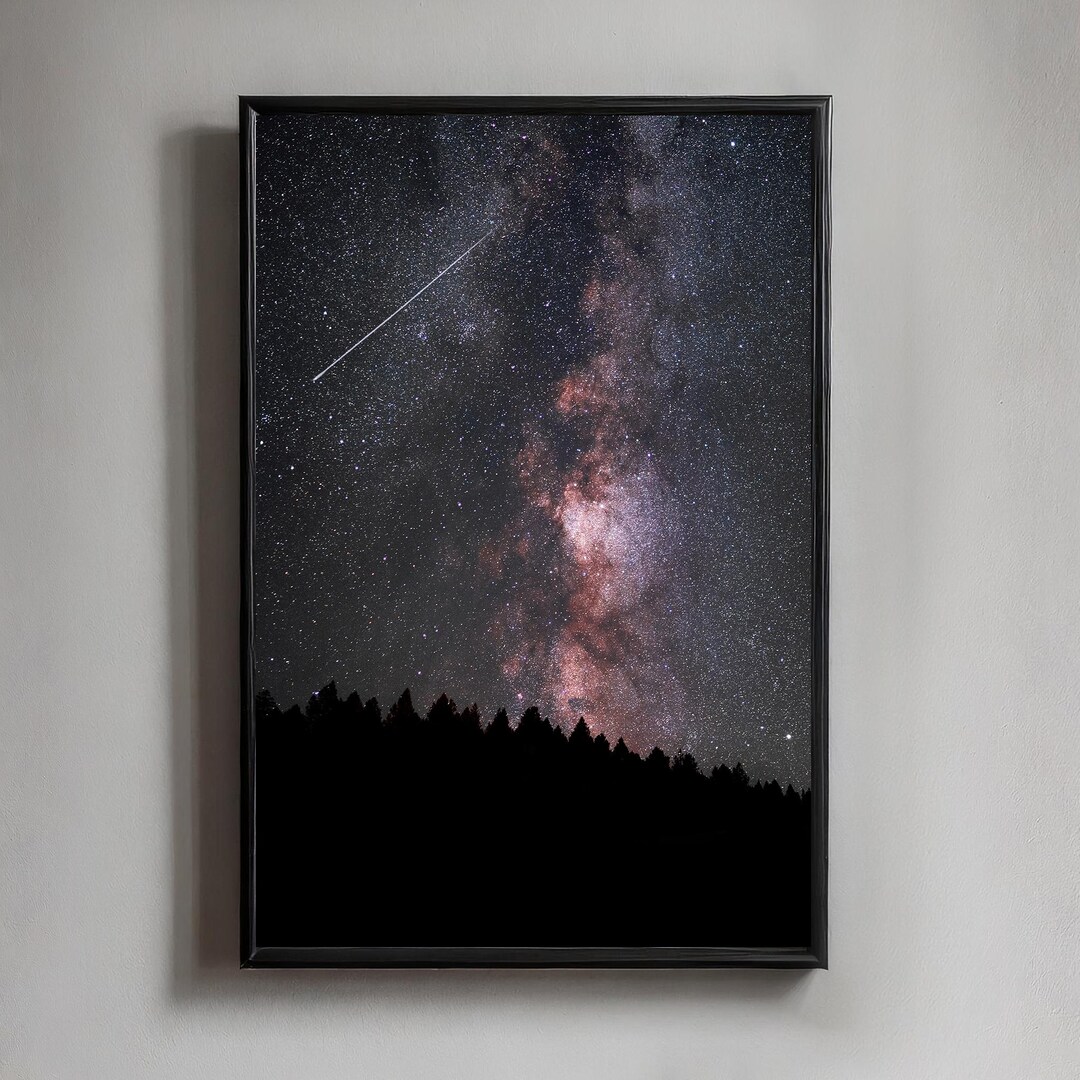 Milky Way Print, Milky Way Photography, Wall Art Constellations, Star ...