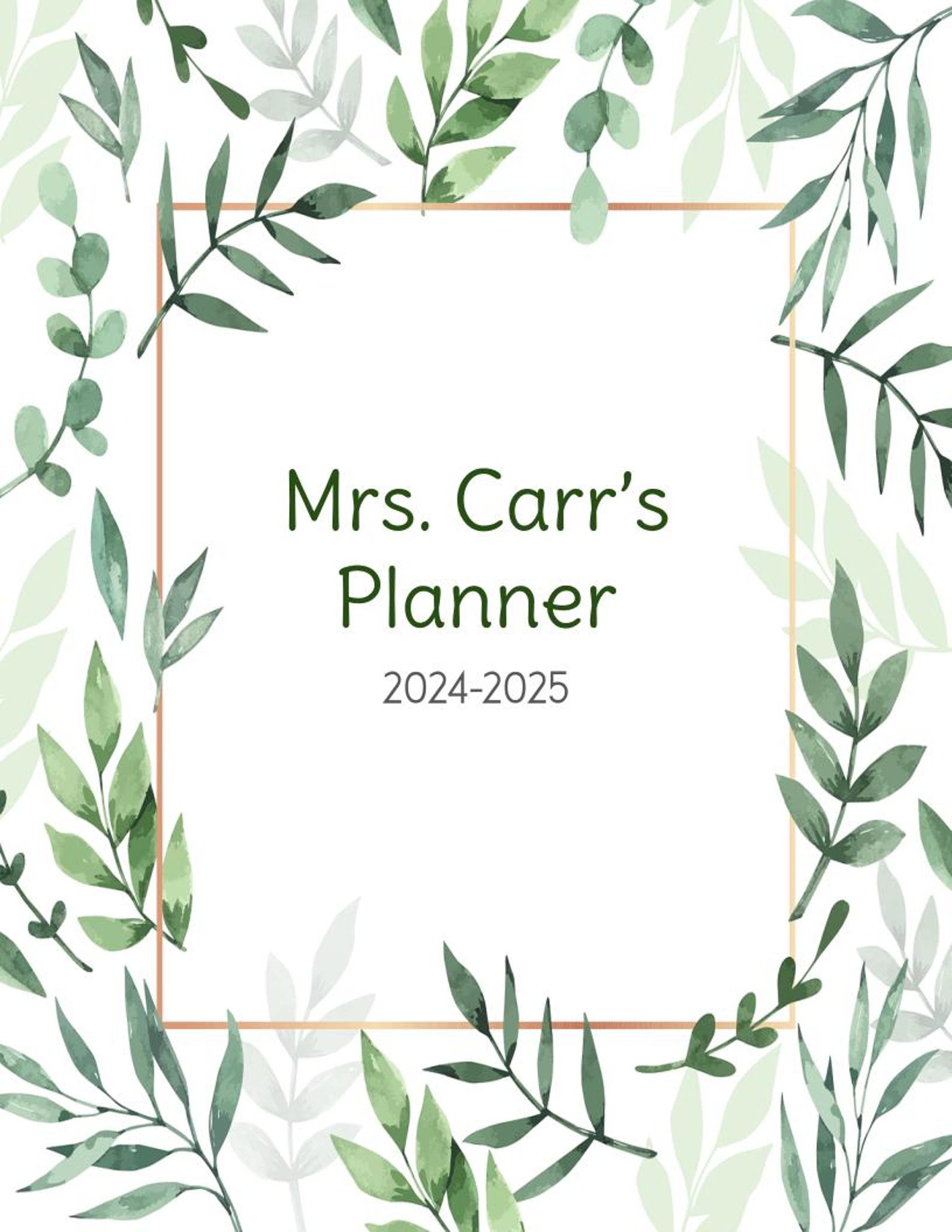 Teacher Planner and Organization Forms Binder Leaves - Etsy