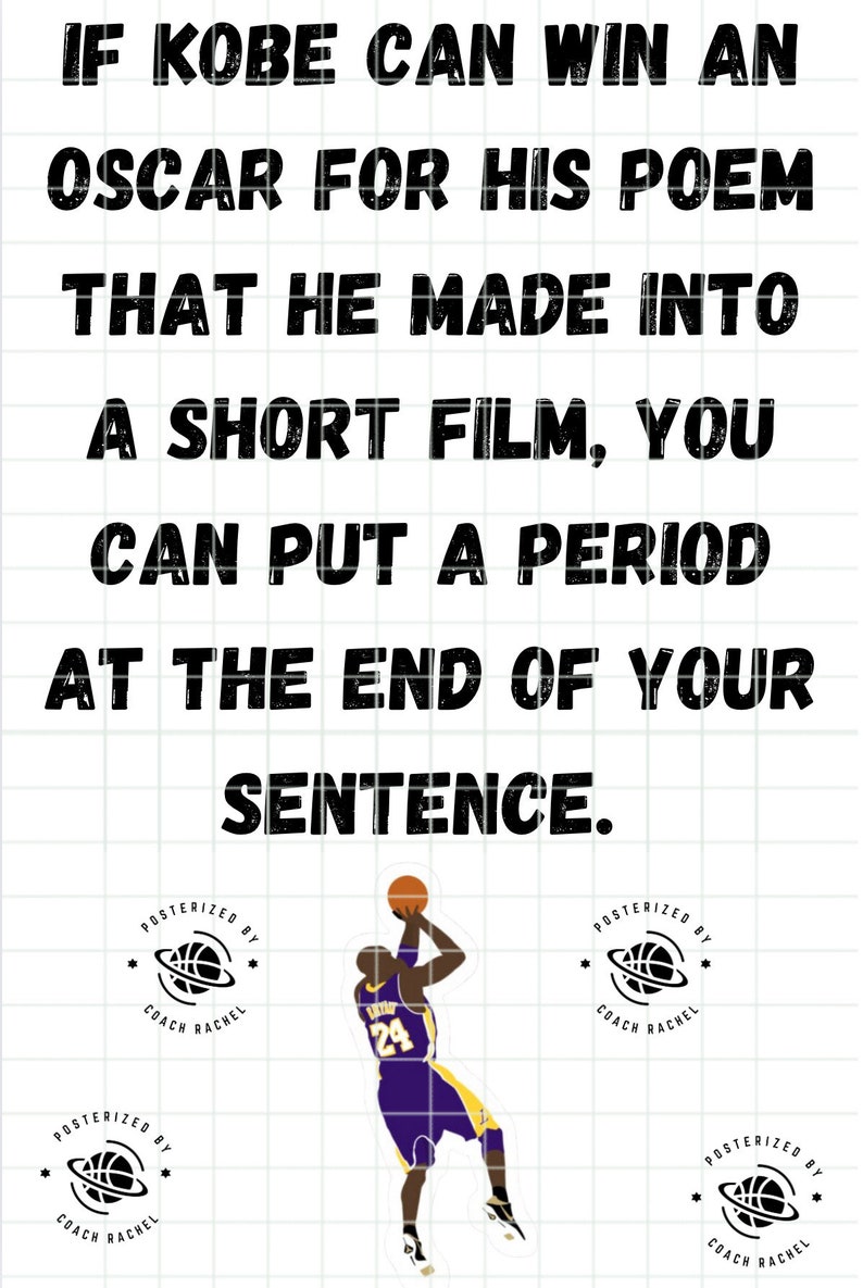 Kobe Classroom Poster - Etsy