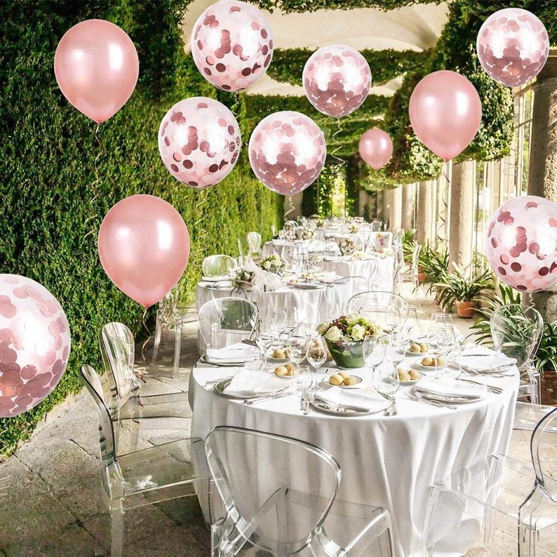 Rose Gold Party Decorations-52 Piece Party Set (huge Discount W ...