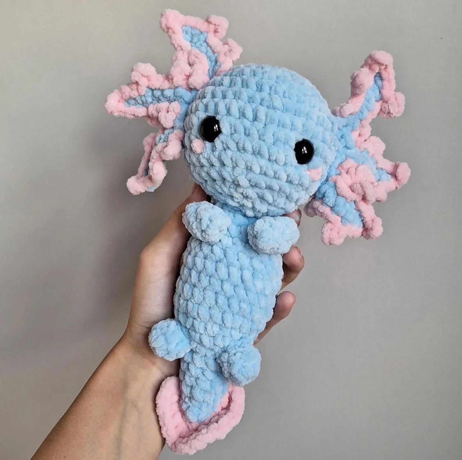 Axolotl Crochet Pattern PDF, Axolotl Plush Crochet Pattern, Axolotl ...