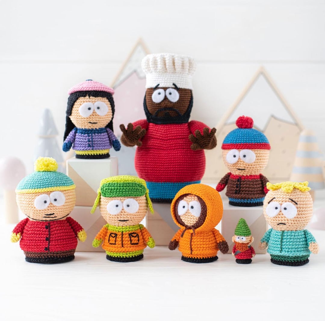 South Park Collection Crochet Pattern PDF, Combo 7 in 1 South Park ...