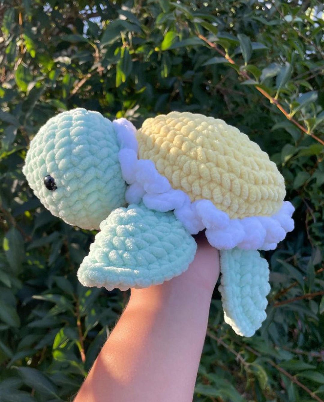 2 in 1 Sunflower Turtle Crochet Pattern PDF, Turtle Amigurumi, Cute ...
