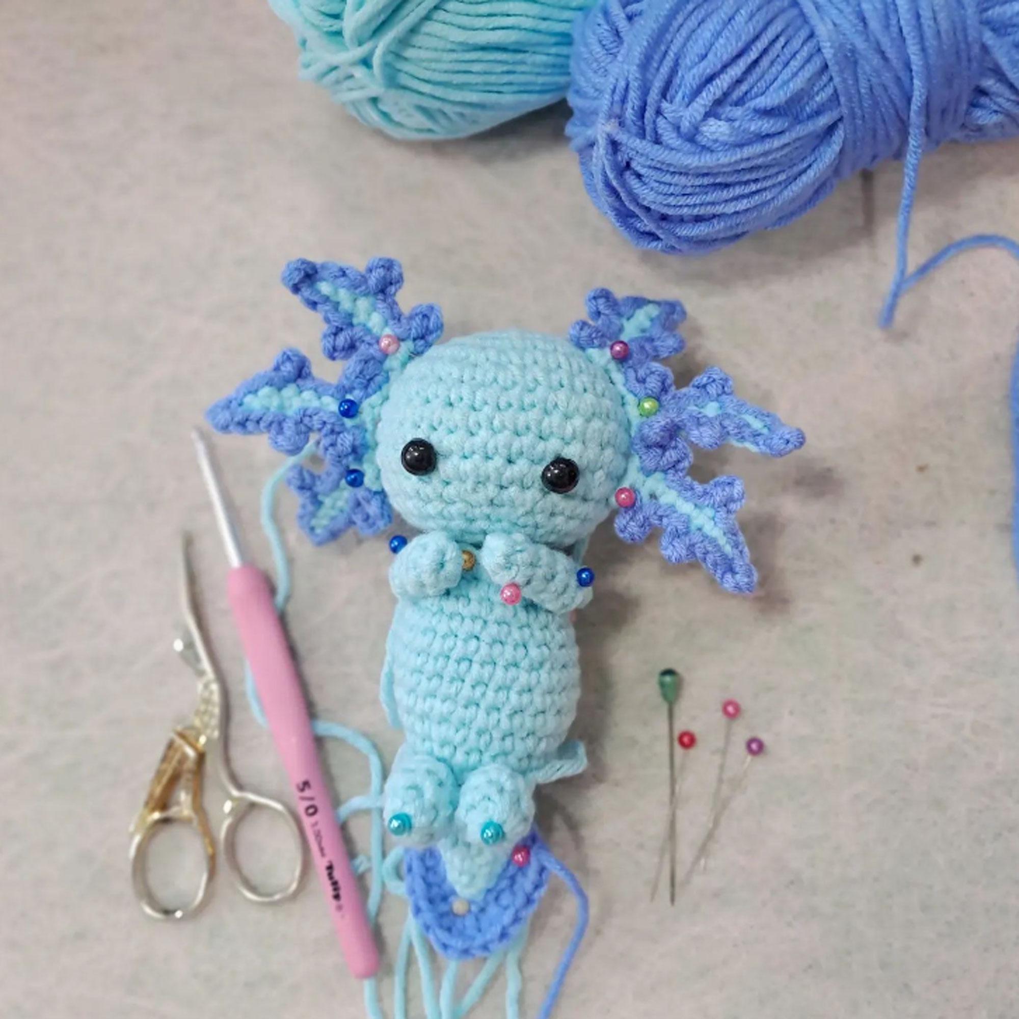 Axolotl Crochet Pattern PDF, Axolotl Plush Crochet Pattern, Axolotl ...