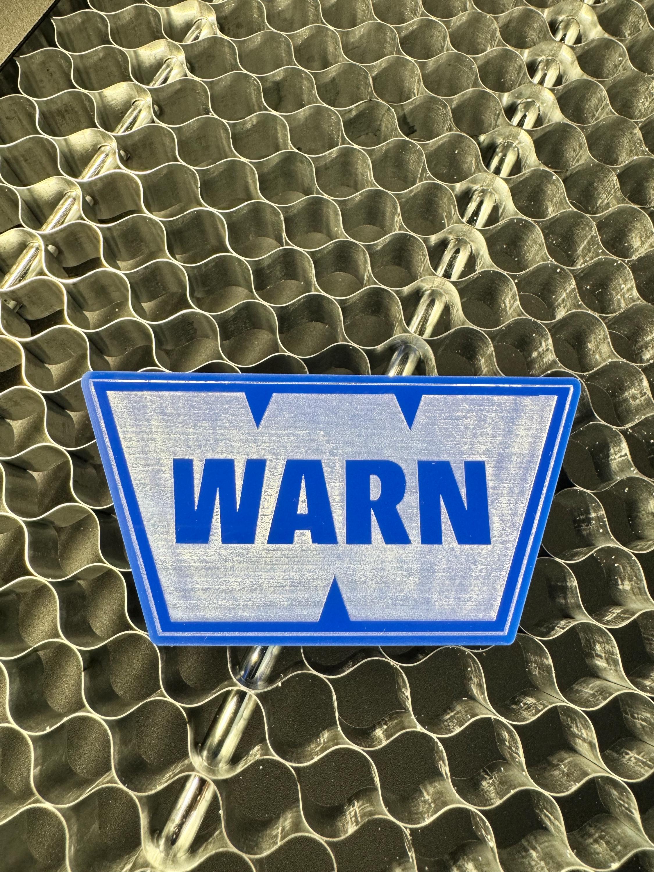 Warn Winch Front Logo Plate - Etsy
