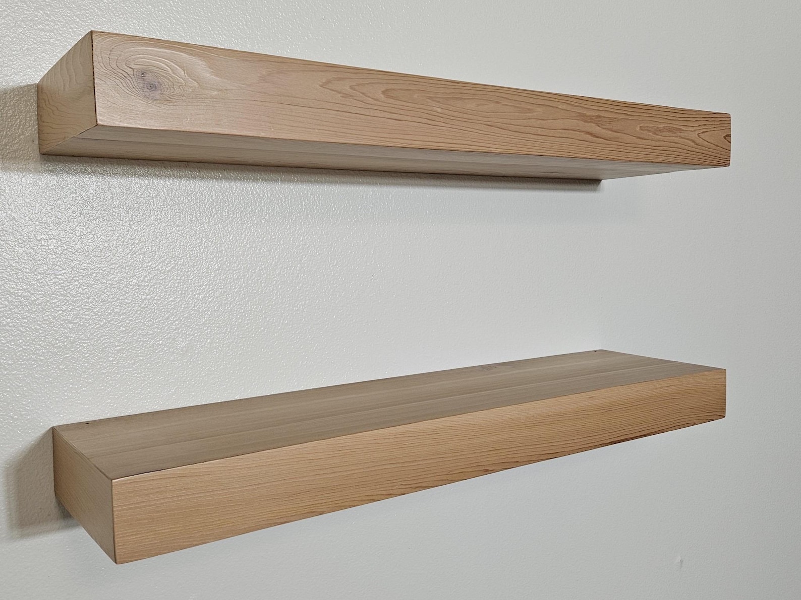 30" Cedar Floating Shelves - Handmade Floating Shelves - Real Wood ...