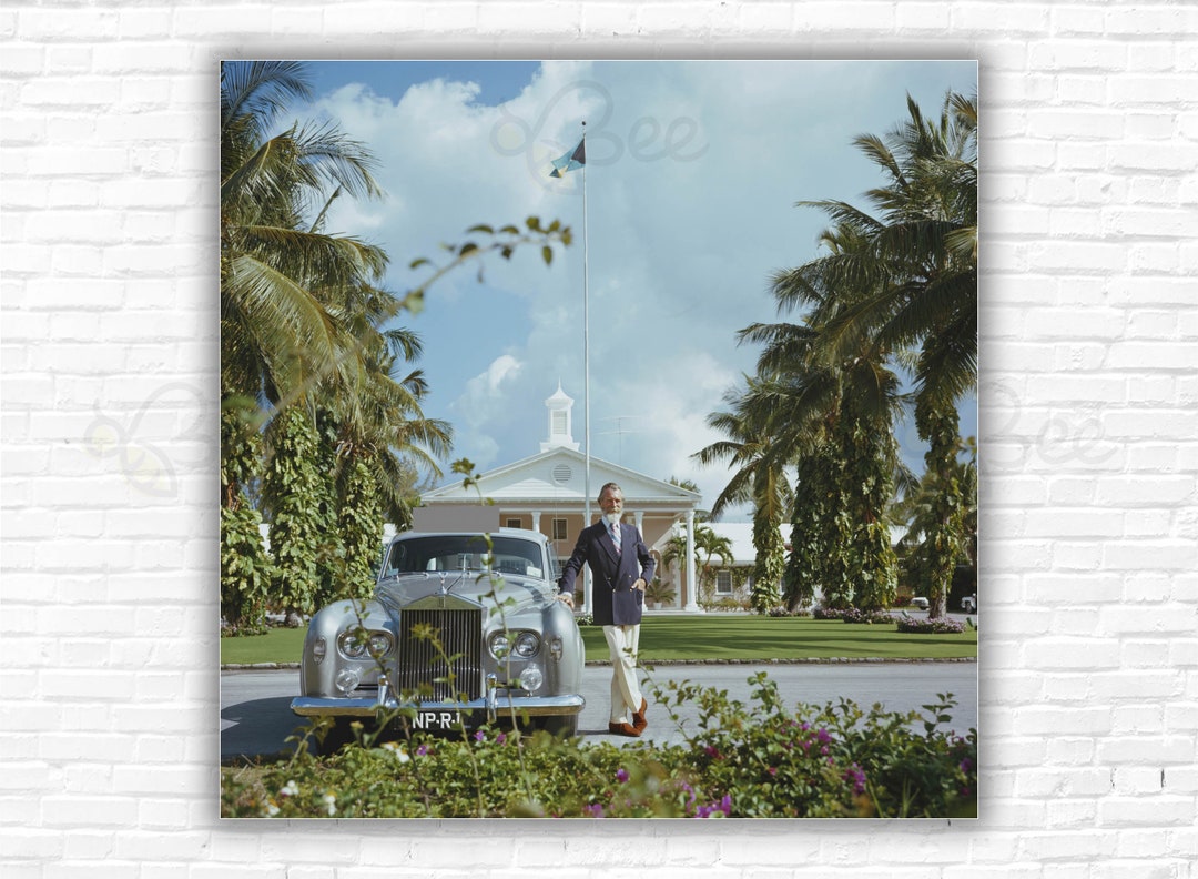 Slim Aarons Commander Whitehead Print/poster - Edward Whitehead Leaning ...