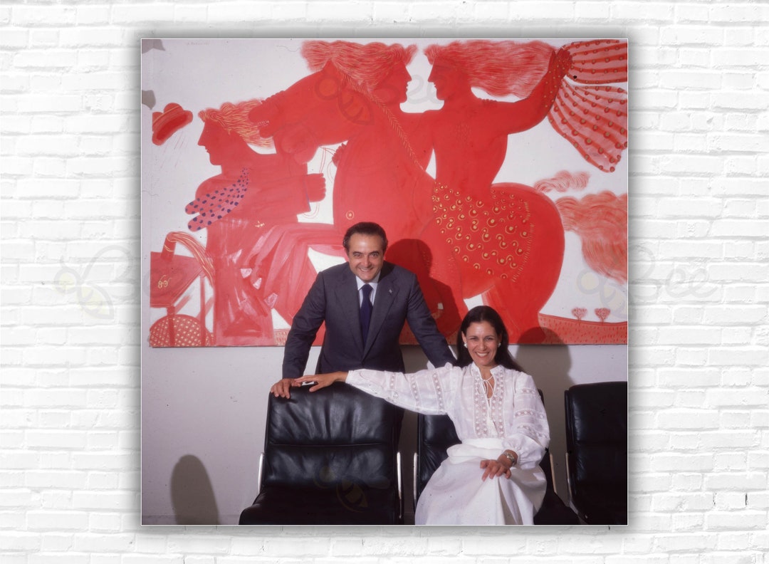 Slim Aarons George Livanos - George Livanos & Wife Fotini in Front of a ...