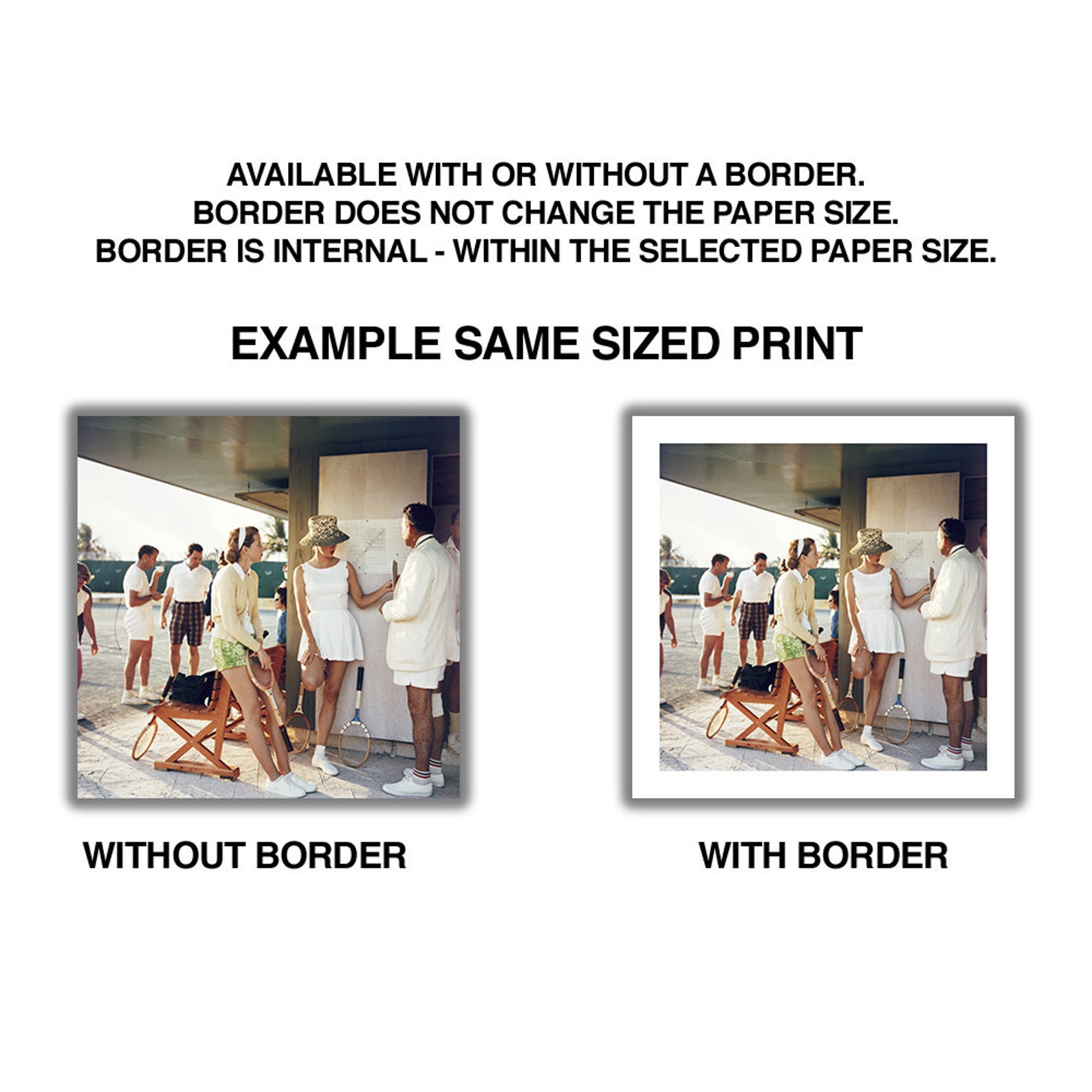 Slim Aarons Tennis in the Bahamas Print/poster - Vibrant Beachside ...