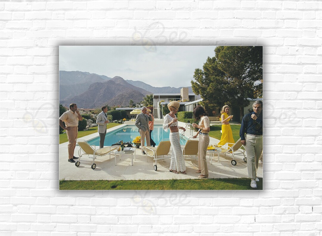 Slim Aarons Poolside Socialites Print/poster - Helen Dzo Dzo Kaptur ...
