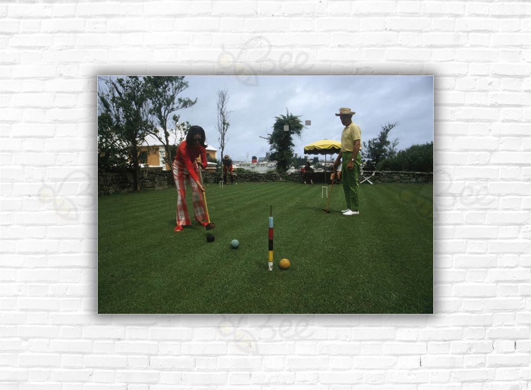 Slim Aarons Croquet Print/poster - Croquet in Bermuda, June 1970. - Etsy