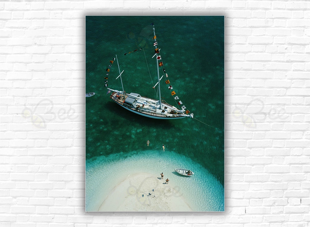Slim Aarons Exuma Holiday Print/poster - A Yachting Holiday on Exuma in ...