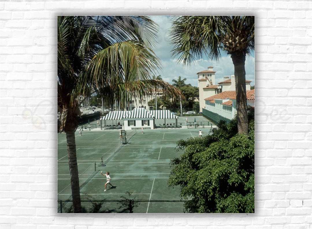 Slim Aarons Everglades Tennis Club Print/poster - the Everglades Tennis ...