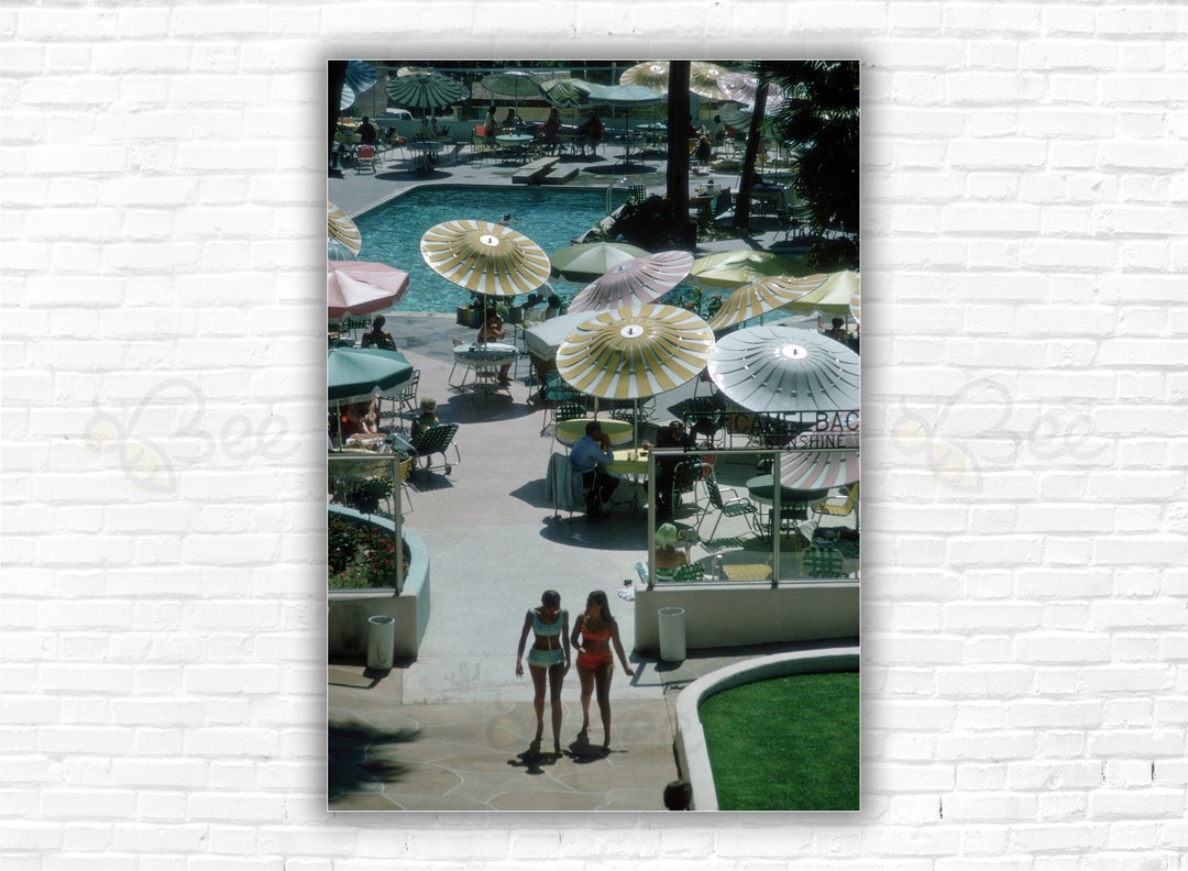 Slim Aarons Camelback Inn Print/poster: Guests by the Pool at the ...