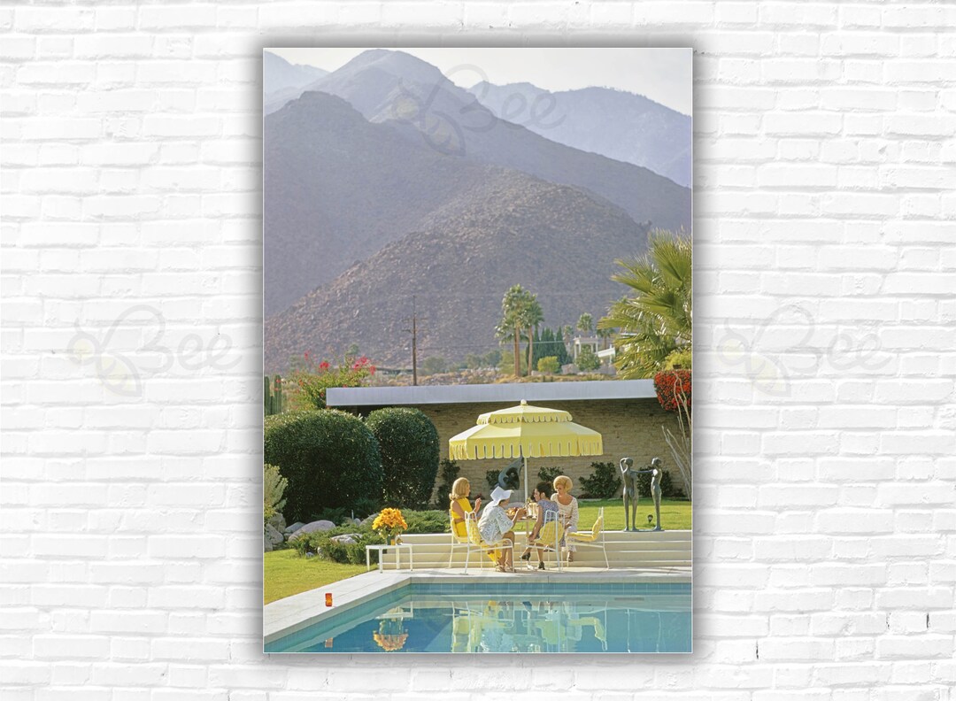 Slim Aarons Poolside Scenery Print/poster: Nelda Linsk, Lita Baron ...