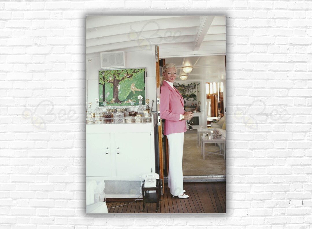 Slim Aarons Mary Hartline Print/poster - American Model & Actress Mary ...