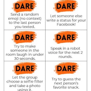 Girls Night Truth or Dare Printable | Fun Adult Party Game | Instant ...