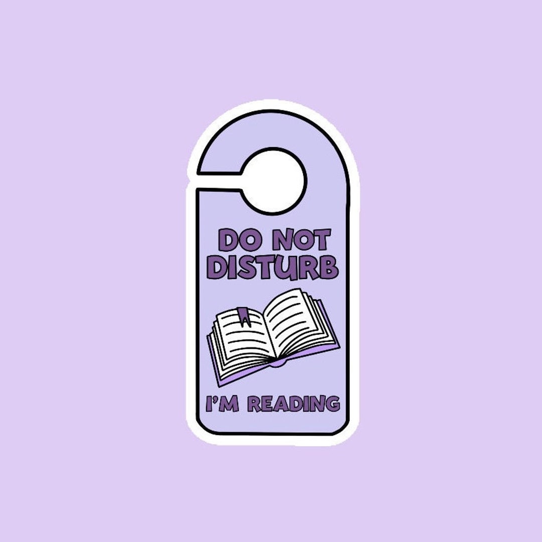 Do Not Disturb Sticker Bookish Sticker Kindle Bookish Sticker Rainbow ...