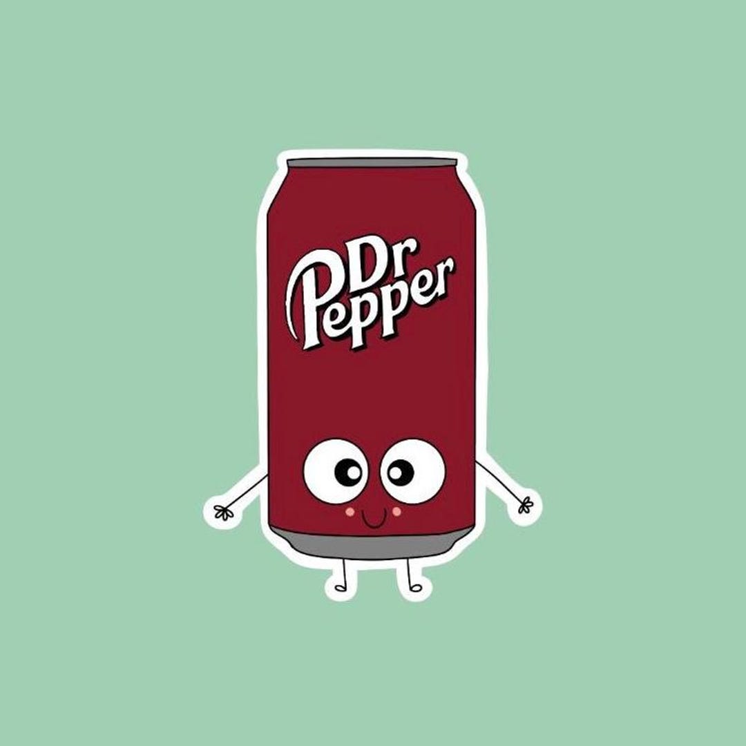 Dr. Pepper Sticker | Soda Pop Sticker | Sticker for Water Bottle ...