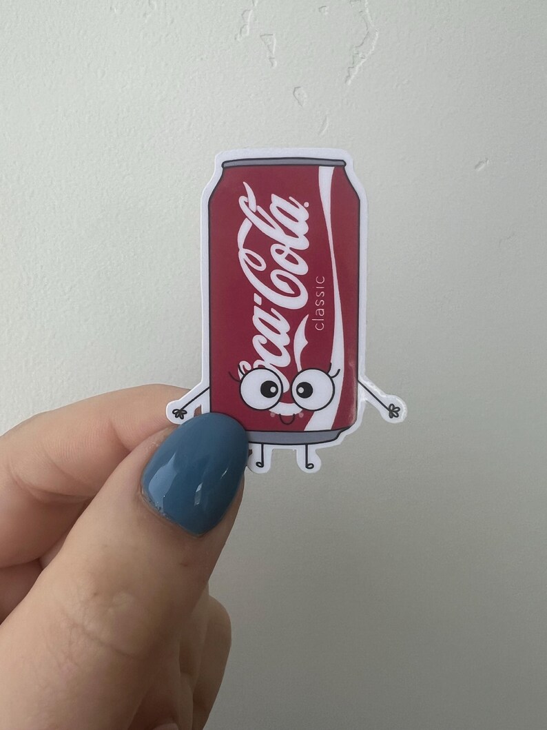 Coca-cola Sticker Soda Pop Sticker Sticker for Water Bottle Kawaii ...