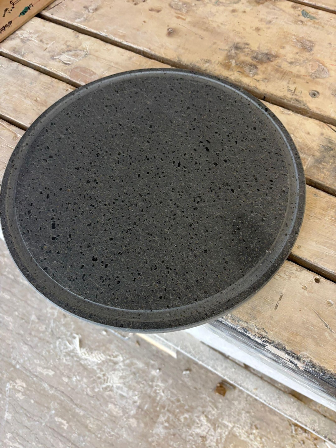 Round Cooking Plate in Lava Stone - Etsy
