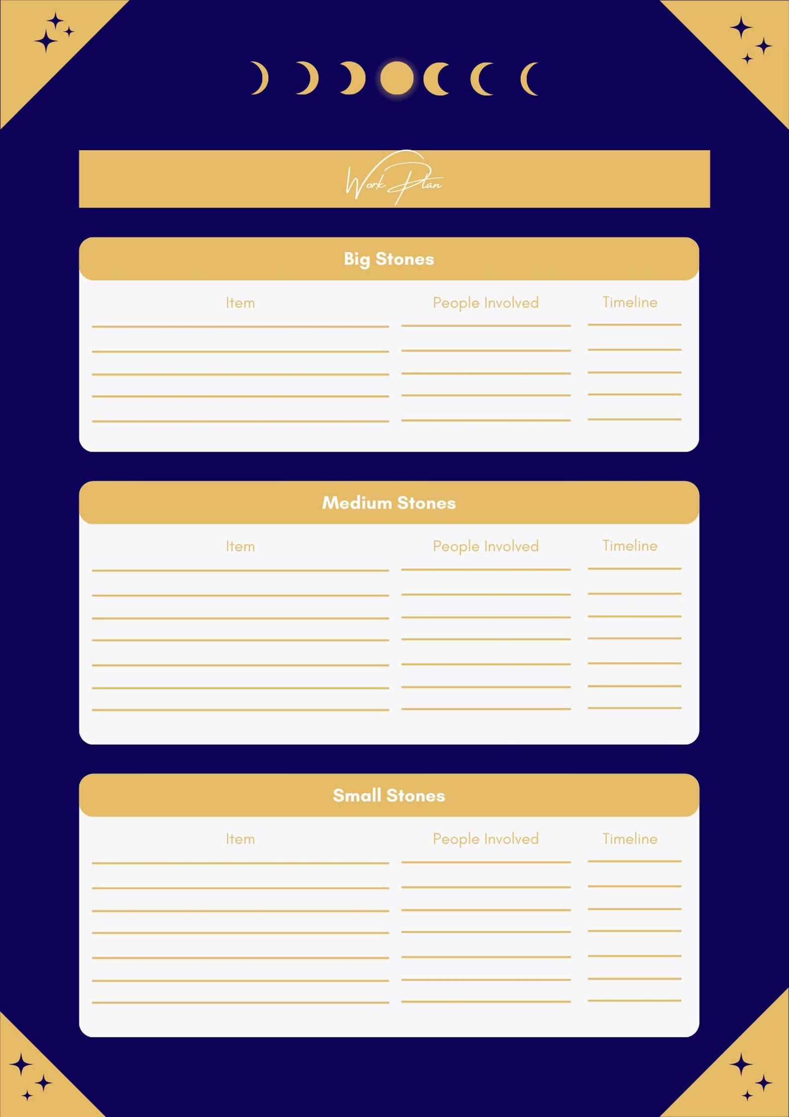 Sun and Moon Planner Blue - Etsy