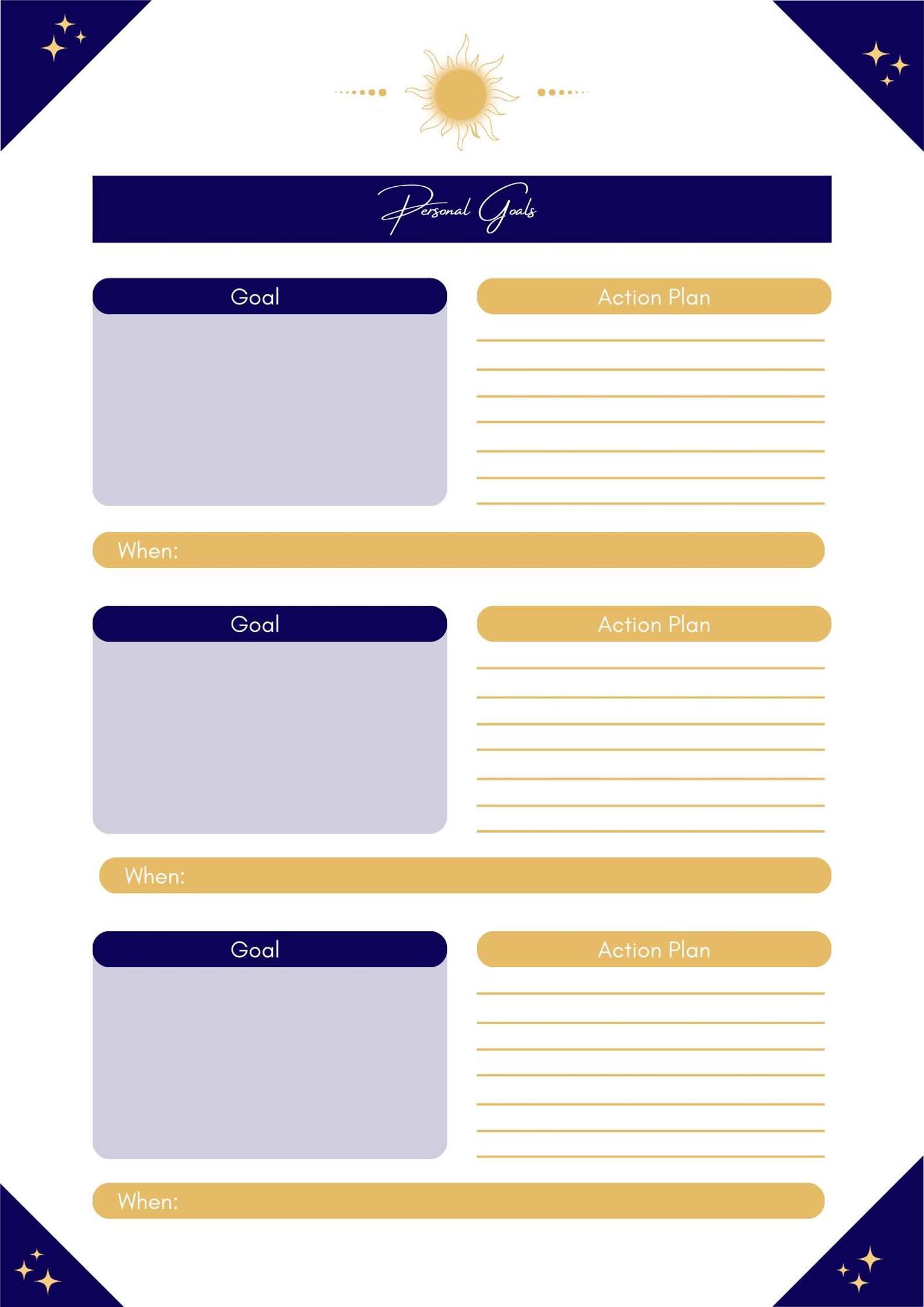 Sun and Moon Planner Blue - Etsy