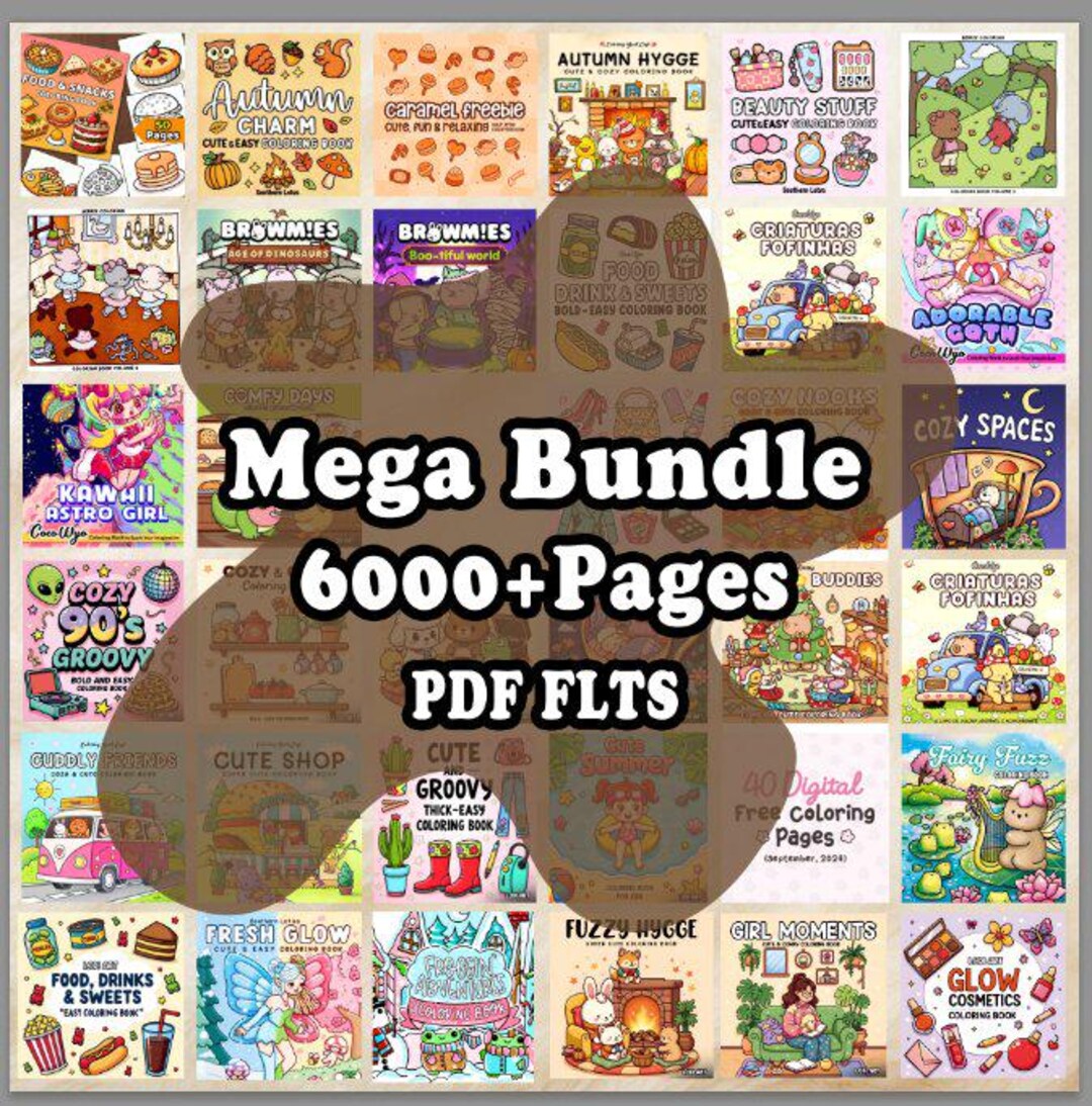 6000+coloring Pages Mega Bundle - Coloring Pages Ultimate Bundle ...
