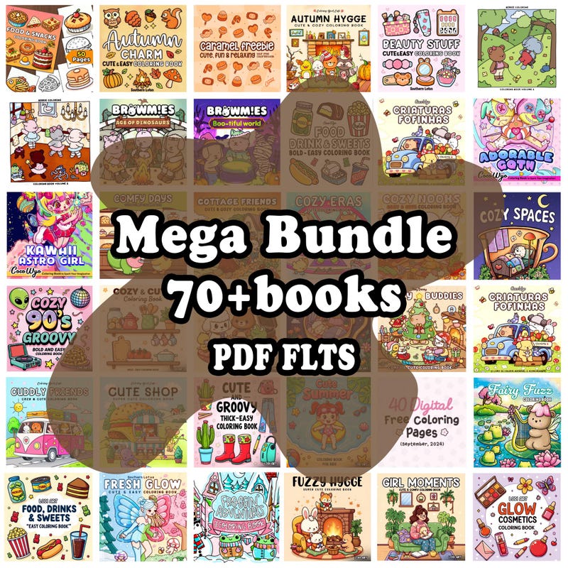 Pdf Coloring Pages - Etsy