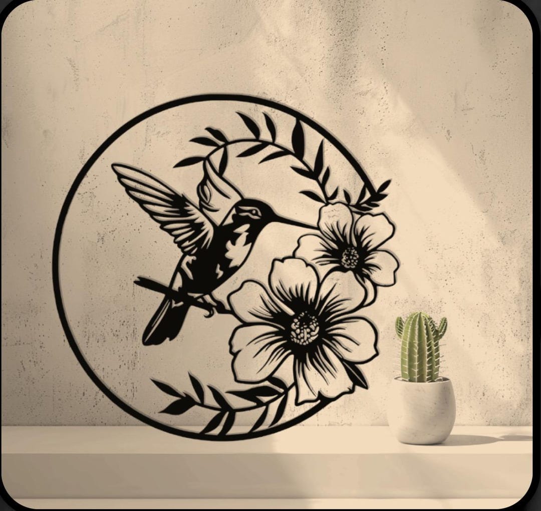Humming Bird 2D Wall Art - Etsy