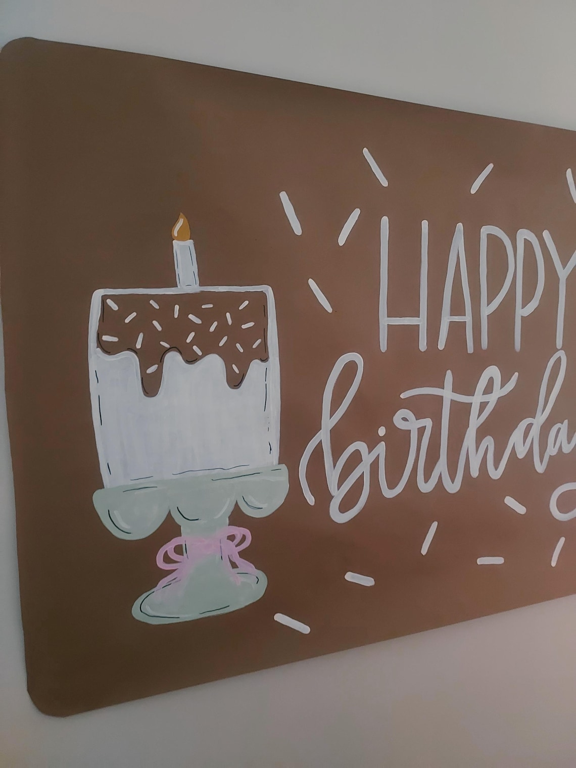 Hand-painted Birthday Banner - Etsy