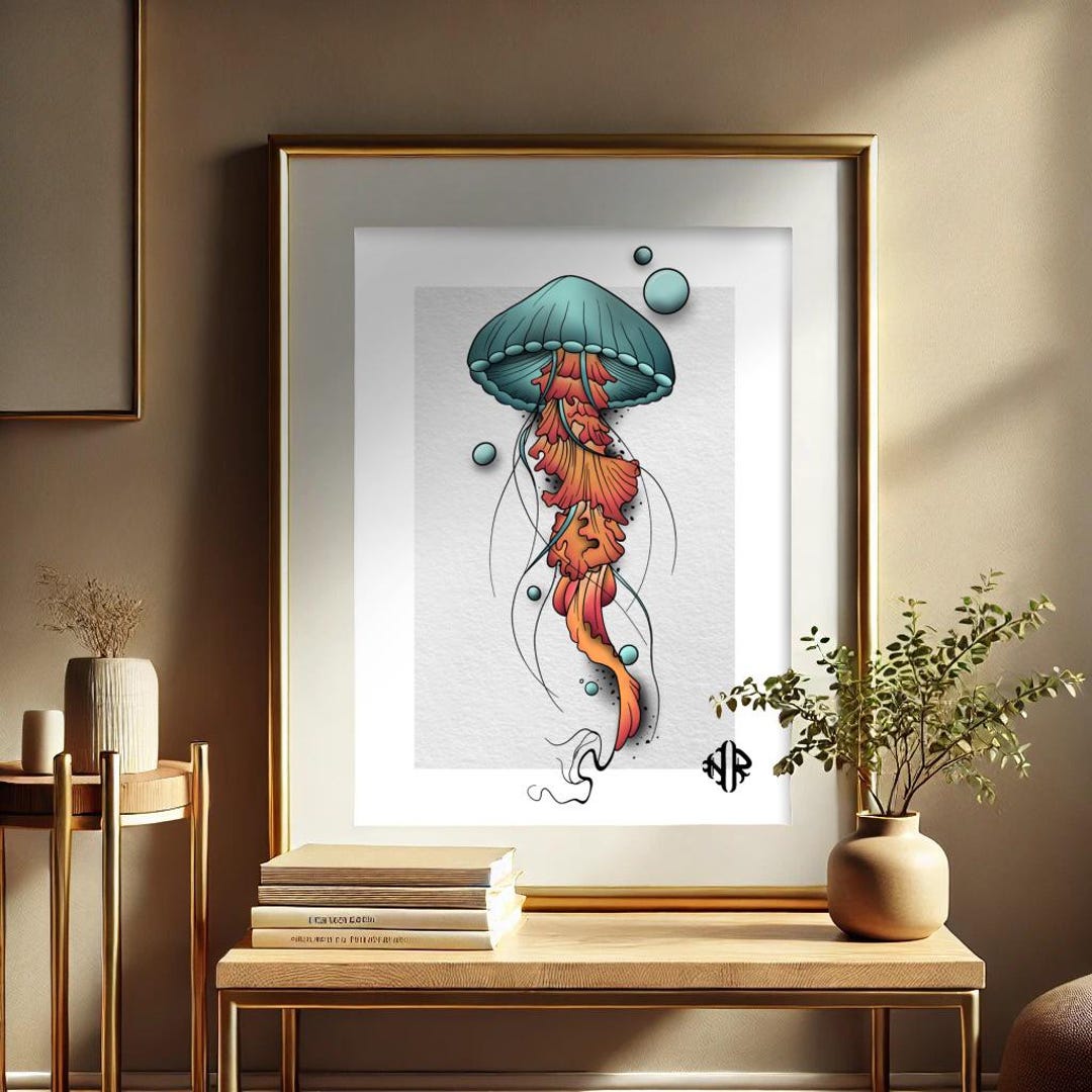 Popping Jelly Neo Traditional Digital Art Print 8.5x11 In - Etsy