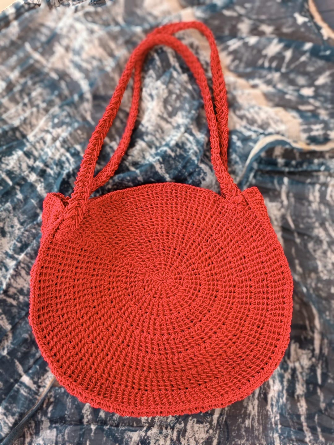 Red Bag, Custom Bag, Handmade Knitted Bag, Crochet Bag, Knitted Bag ...
