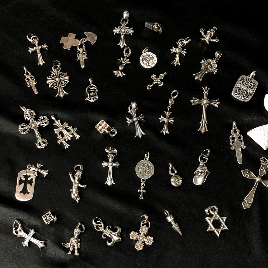 Cross Pendant, Y2K Pendant,silver Pendant. Necklace Pendant, Punk ...