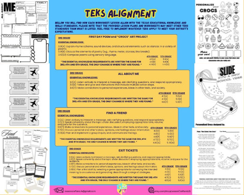 Back to School, Lesson Plan Bundle, Reading, Educational, Fun ...