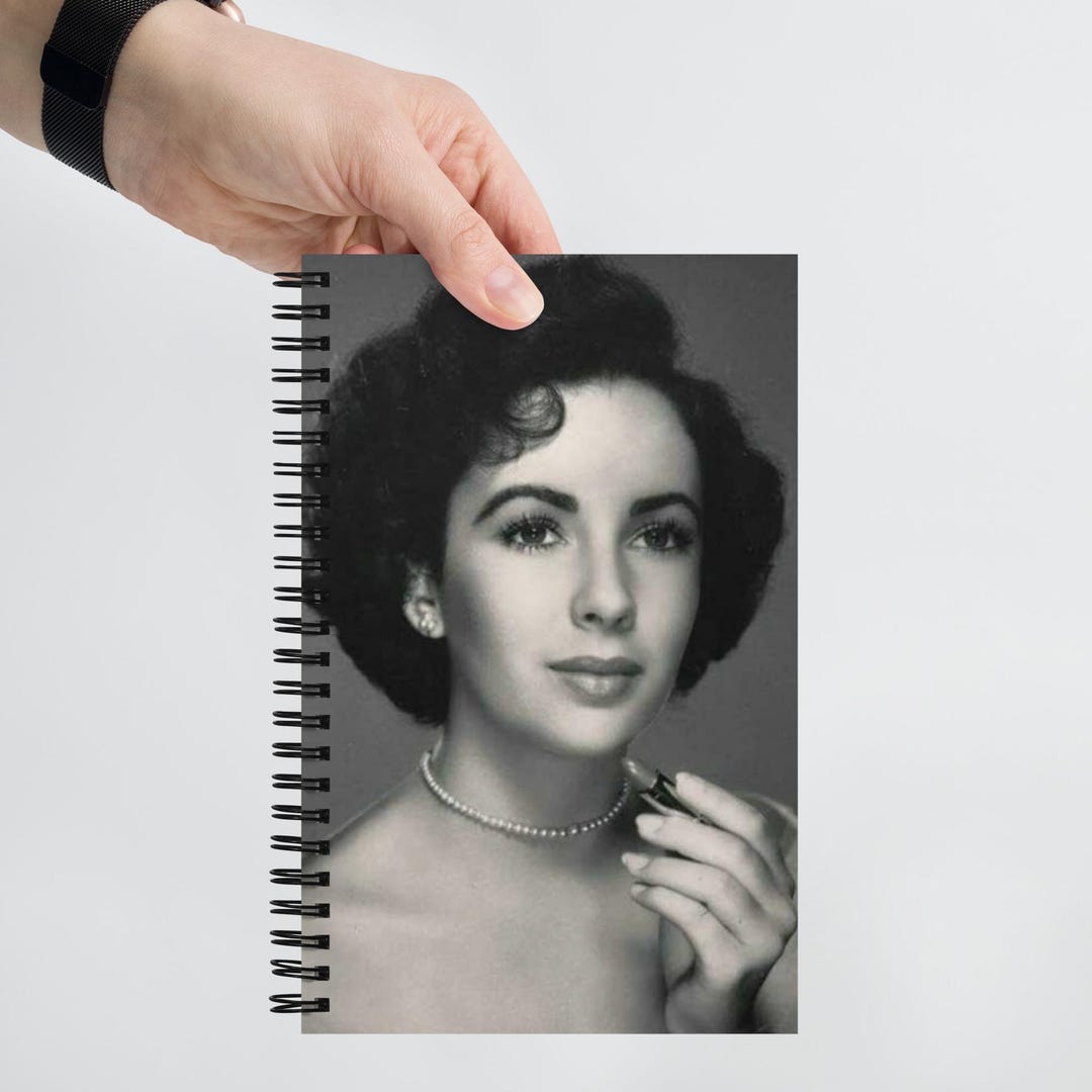 Elizabeth Taylor 1940's Spiral Notebook Designed From Image That ...