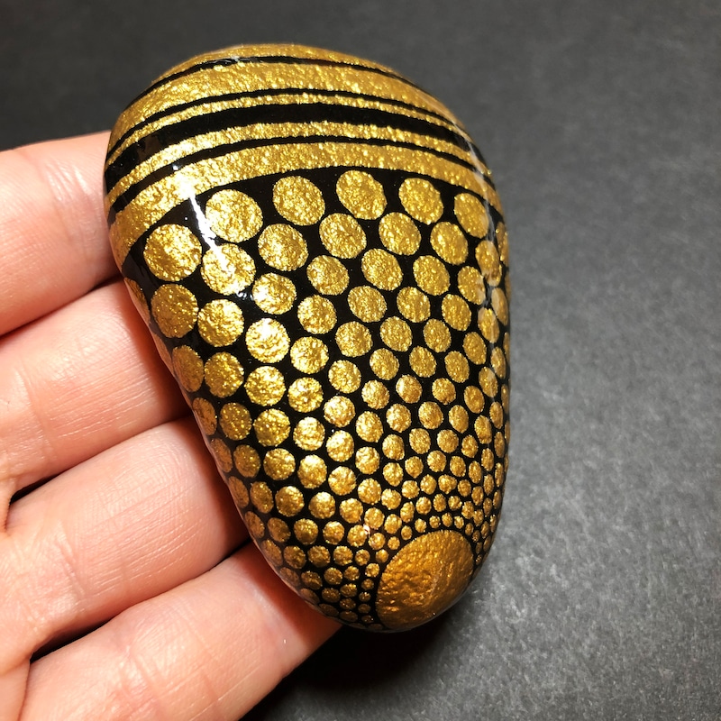 Dot Painted Stone - Etsy